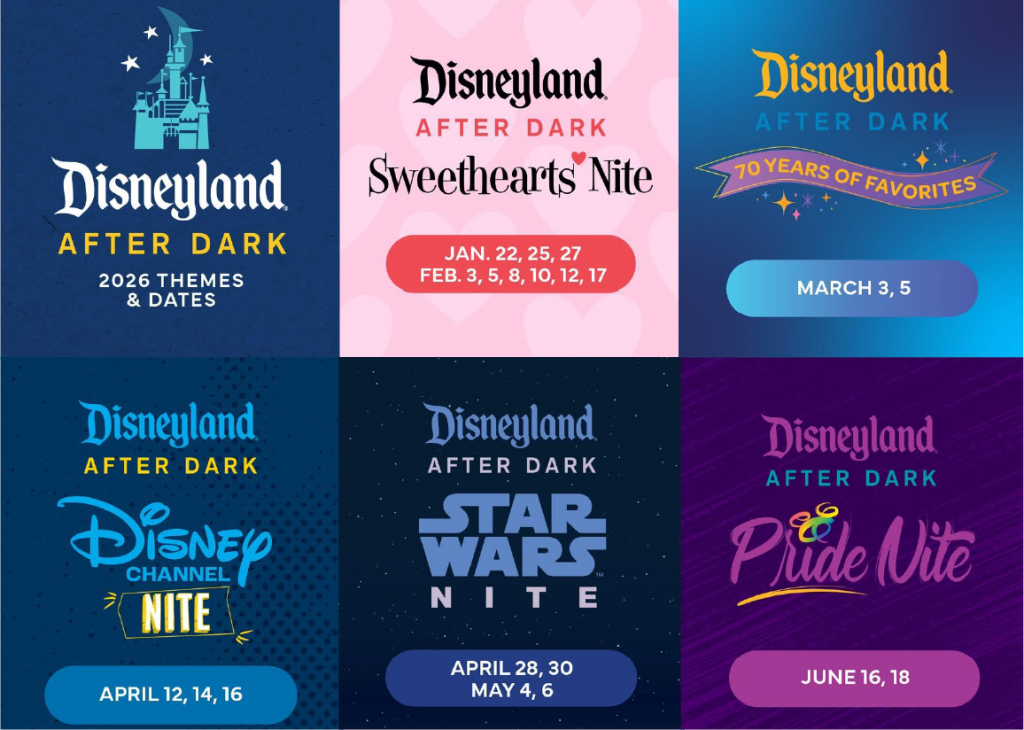 Disneyland After Dark Event Dates Released for 2026 - Theme Park Rae